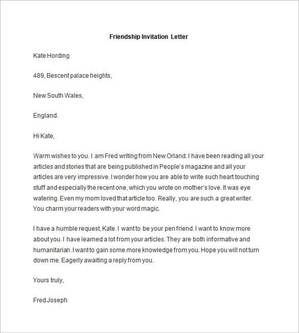 49+ Friendly Letter Templates - PDF, DOC