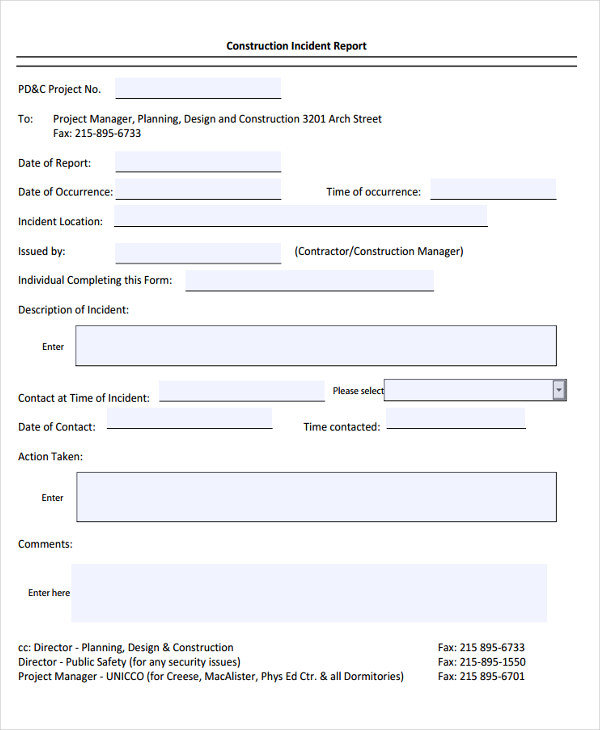 40+ Incident Report Samples in Google Docs | MS Word | PDF | Pages