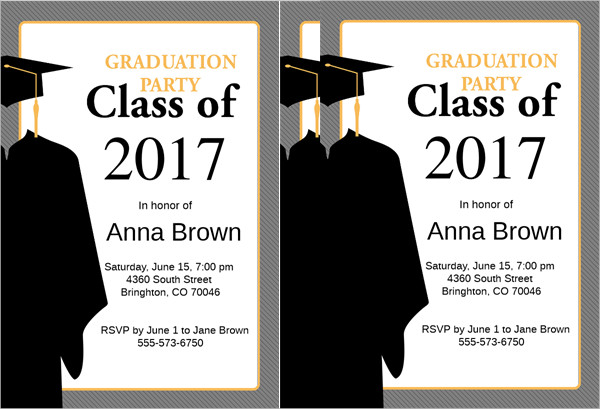 Sample Graduation Invitation Templates TUTORE ORG Master Of Documents