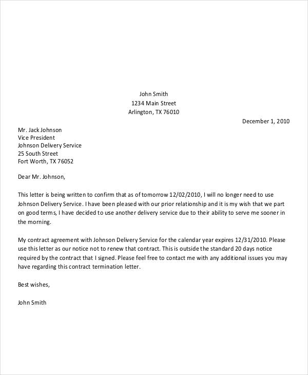 32 Simple Termination Letter Templates DOC PDF AI