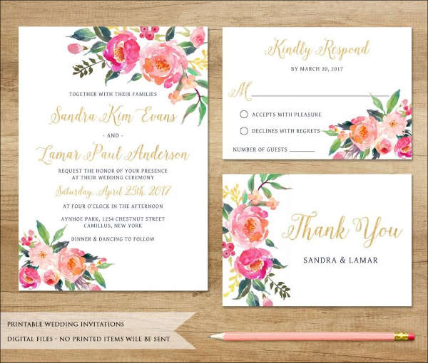 44+ Wedding Invitations Templates in PDF