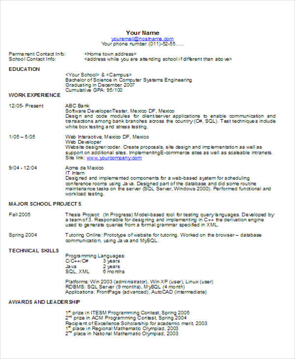 70+ Resume Formats - PDF, DOC | Free & Premium Templates