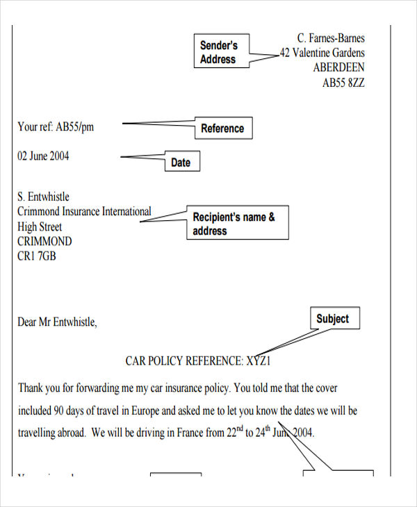 Formal Business Letter Format For Brazil