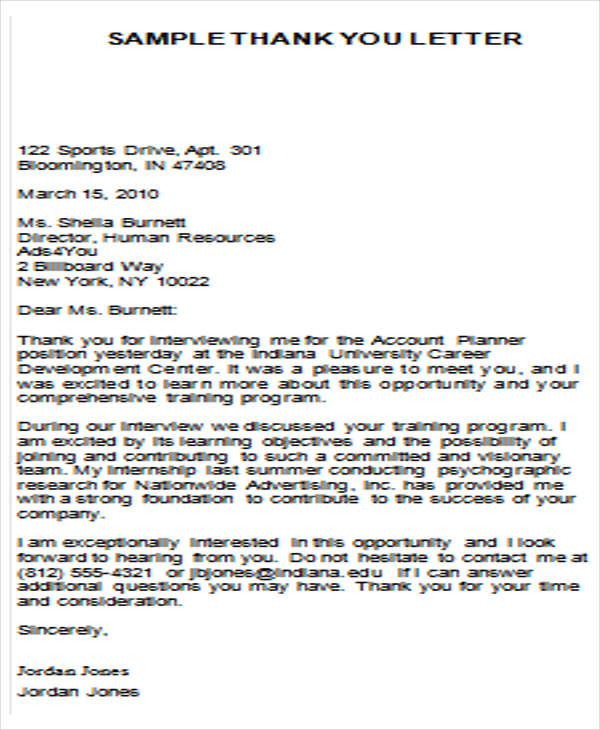 37+ Thank-You Letter in Word Templates