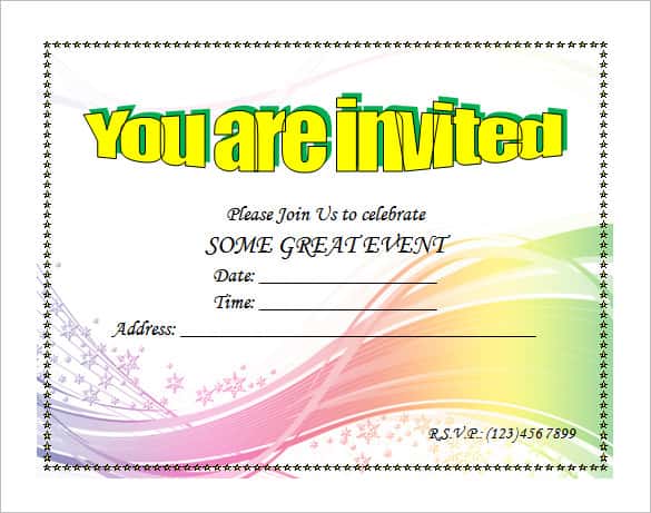 69+ Microsoft Invitation Templates - Word