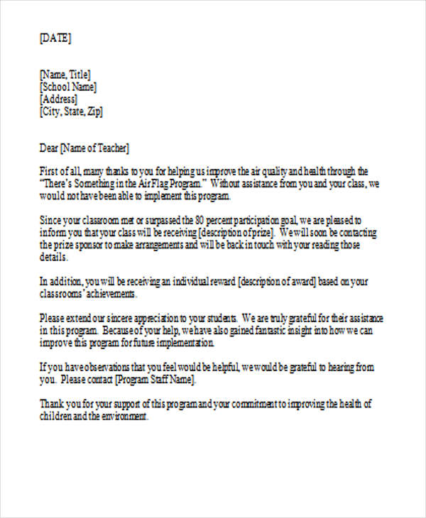 37+ Thank-You Letter in Word Templates