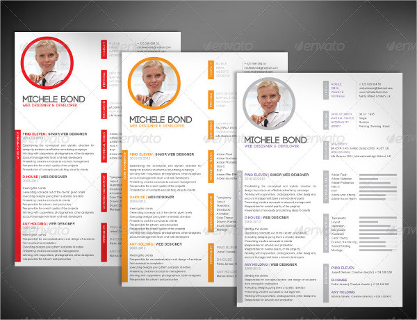 52+ Modern Resume Templates - PDF, DOC, PSD