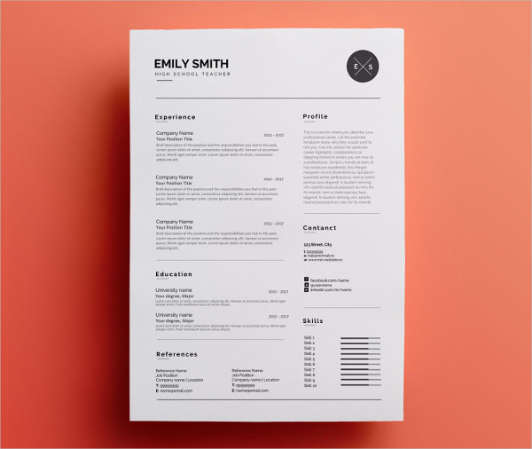 52+ Modern Resume Templates - PDF, DOC, PSD