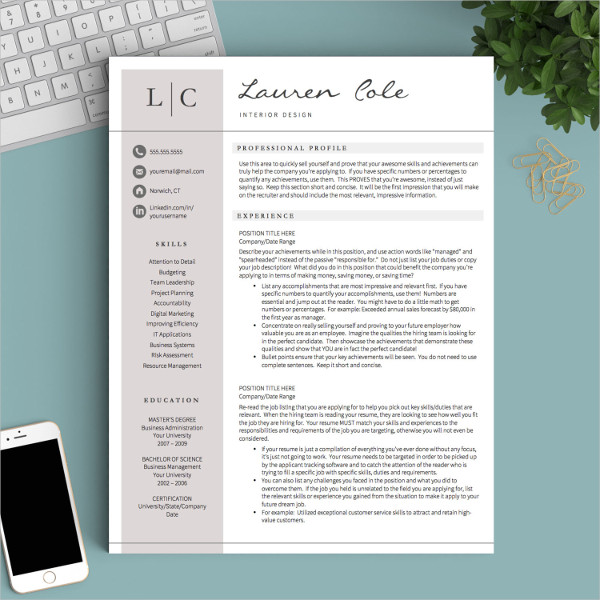 52+ Modern Resume Templates - PDF, DOC, PSD