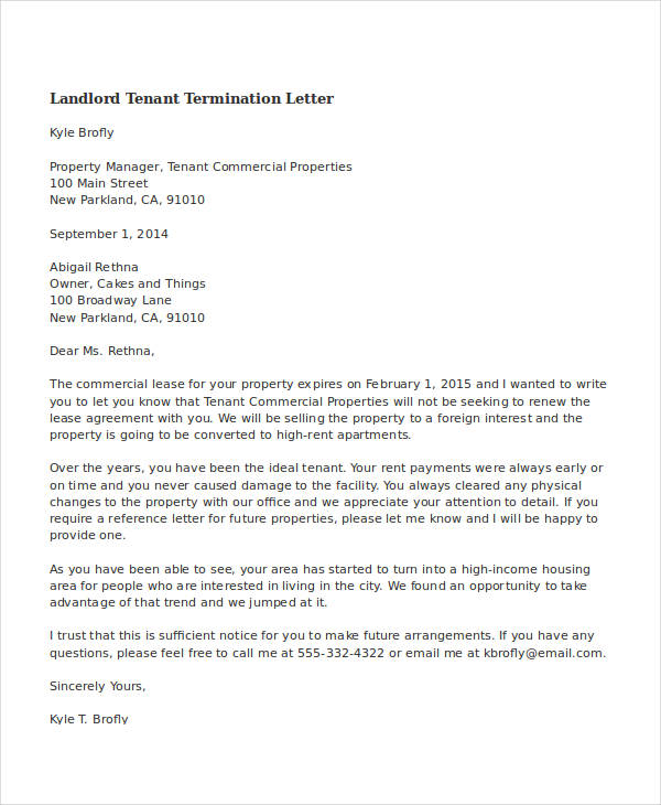 Free Termination Letter Templates - 38+ Free Word, PDF Documents Download