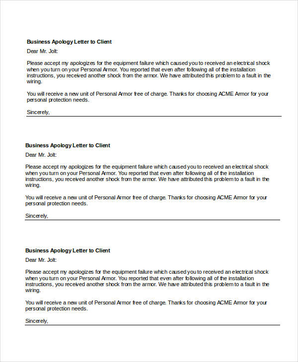 26+ Apology Letter Templates in Google Docs | MS Word | Pages | PDF