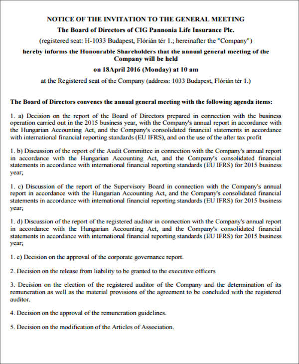 68+ Meeting Invitation Templates - PSD, Word, AI