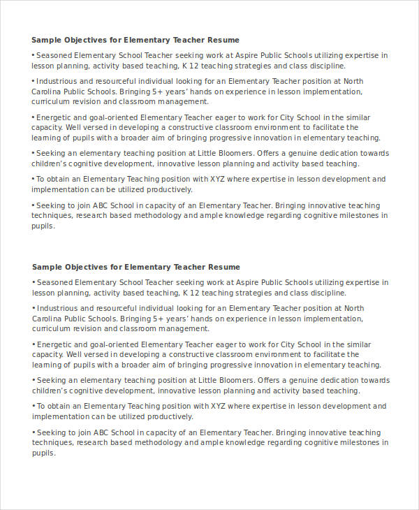 34+ Basic Teacher Resume Templates in PSD | Illustrator | InDesign ...