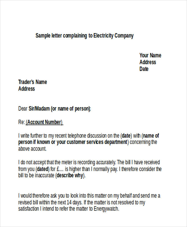 33+ Complaint Letter Formats - DOC, PDF