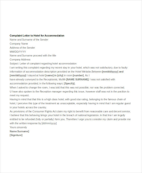 27+ Complaint Letter Templates in Google Docs | MS Word | Apple Pages