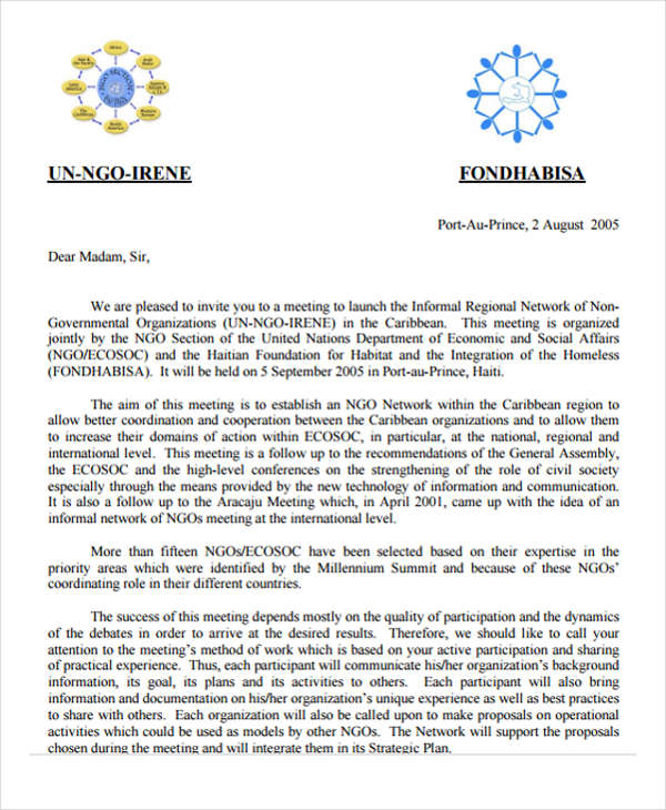 68+ Meeting Invitation Templates - PSD, Word, AI