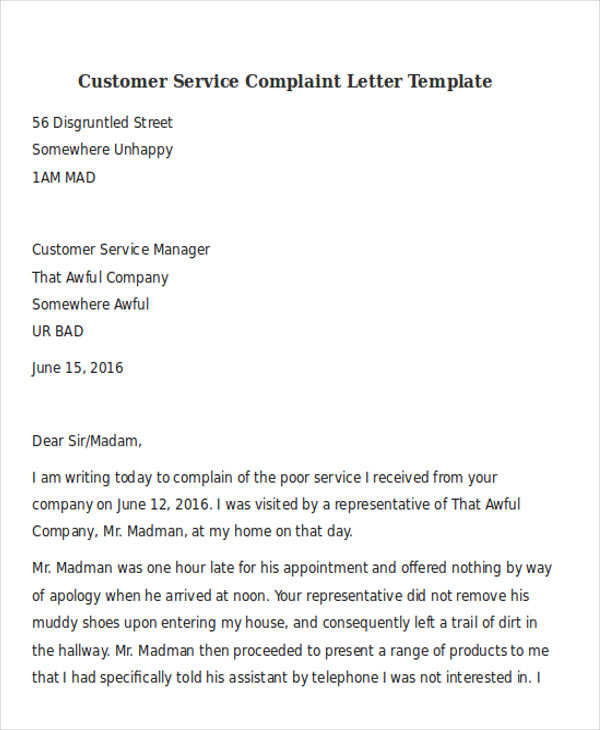 33+ Complaint Letter Formats - DOC, PDF