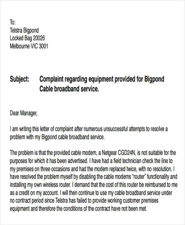 33+ Complaint Letter Formats - DOC, PDF