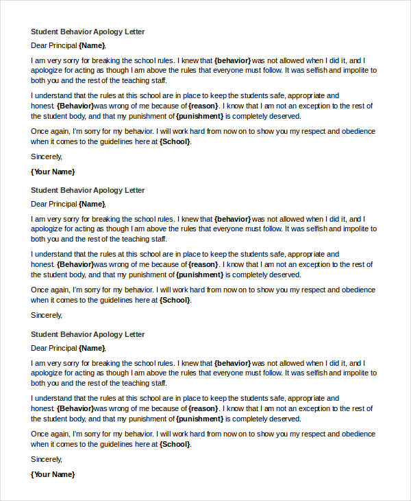 29+ Apology Letter Templates - PDF | Google Docs | MS Word | Pages