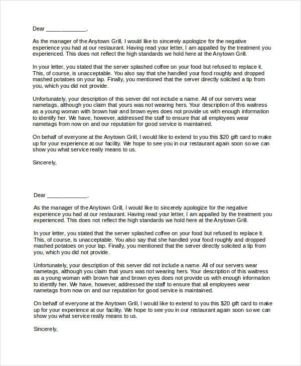 29+ Apology Letter Templates - PDF | Google Docs | MS Word | Pages