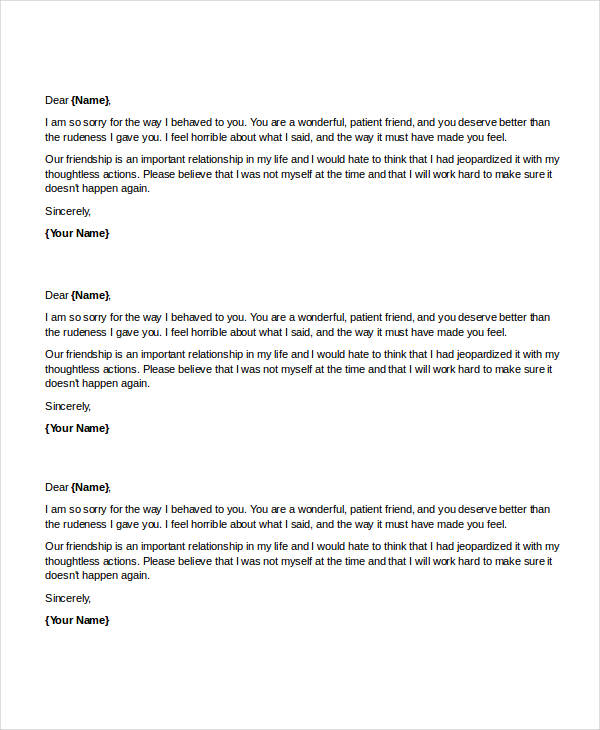 29+ Apology Letter Templates - PDF | Google Docs | MS Word | Pages