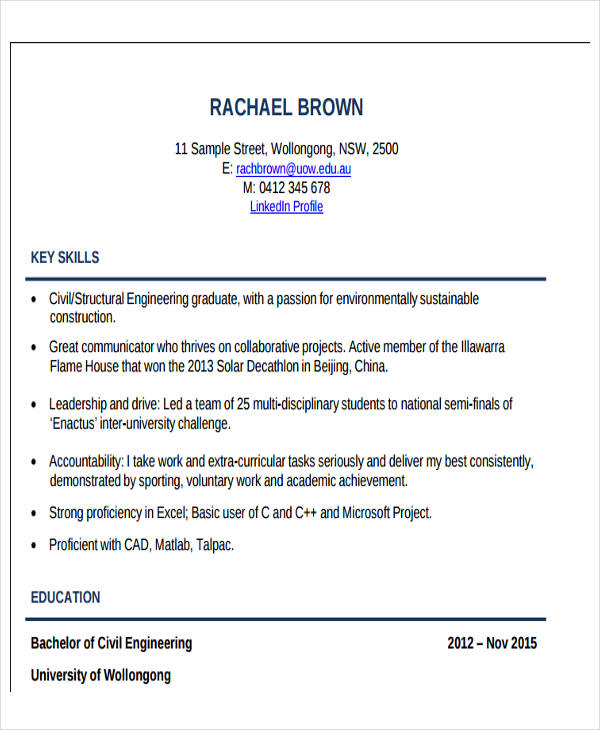 55+ Engineering Resume Samples - PDF, DOC