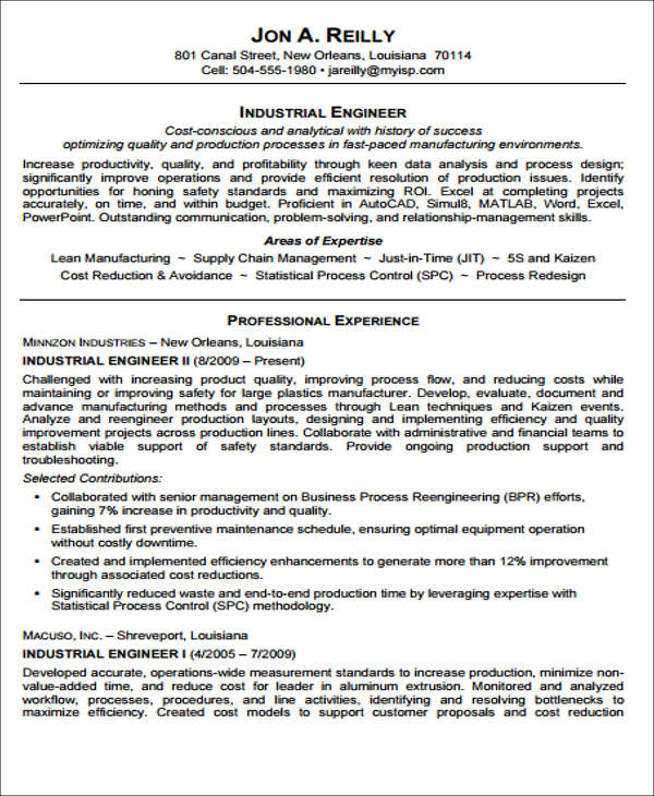 20+ Engineering Resume Templates in PDF