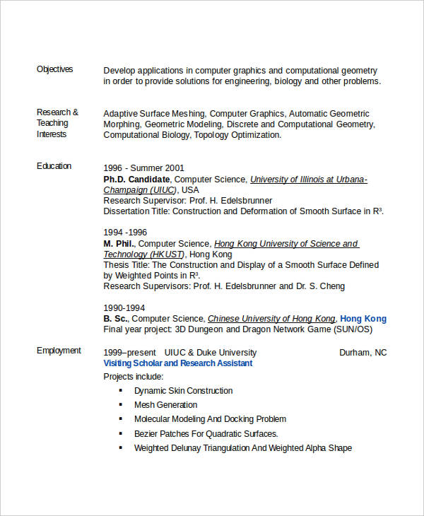 Engineering Resume Template - 47+ Free Word Documents Download