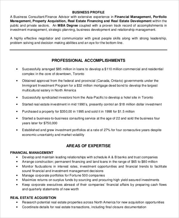 48+ Executive Resume Templates - PDF, DOC