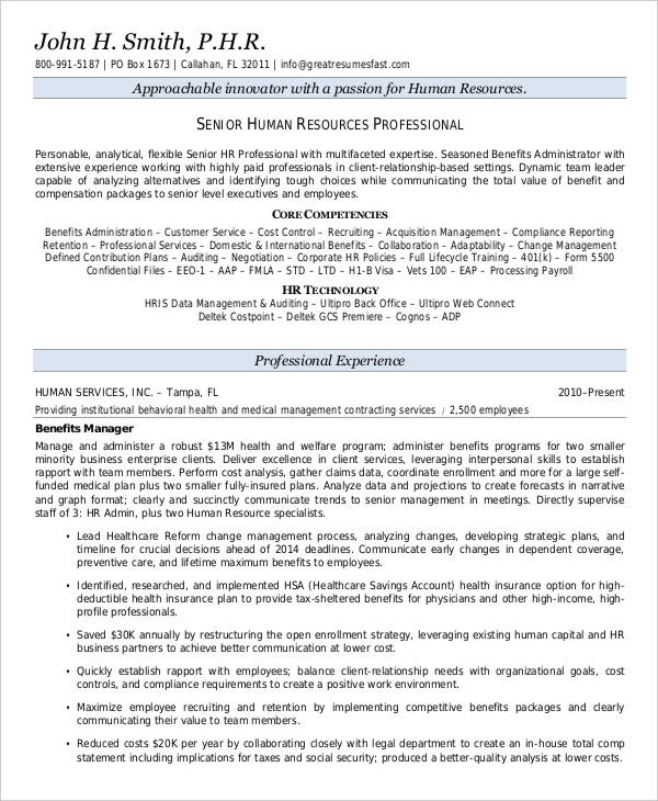 48+ Executive Resume Templates - PDF, DOC