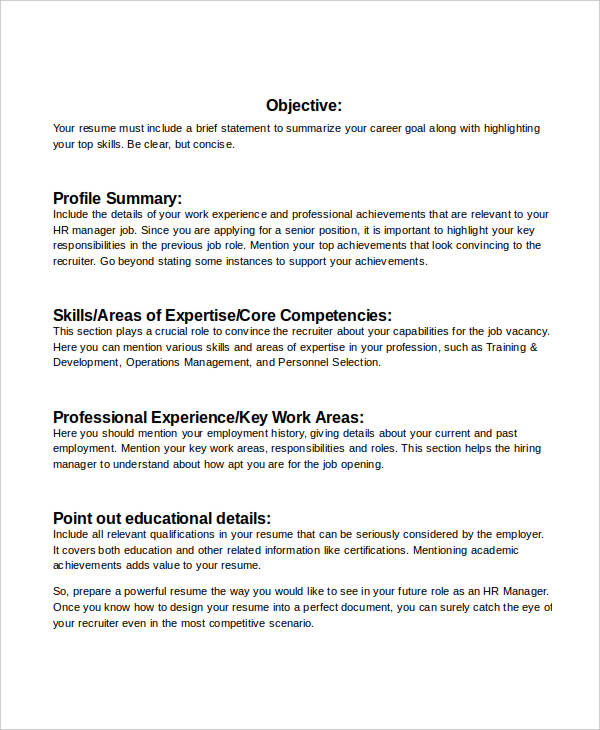 48+ Executive Resume Templates - PDF, DOC