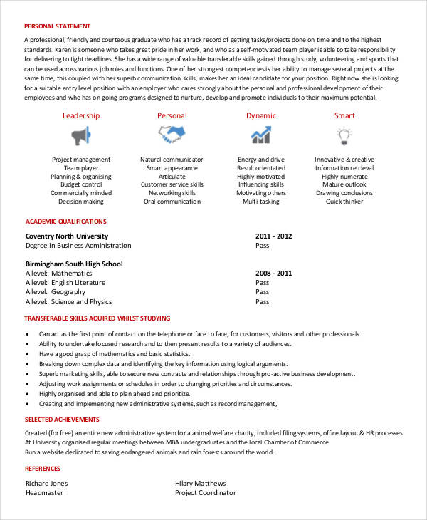 Generic Resume Template - 28+ Free Word, PDF Documents Download