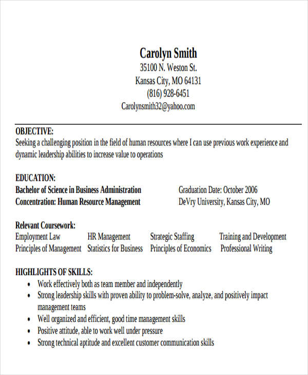 35 Free Business Resume Templates PDF DOC