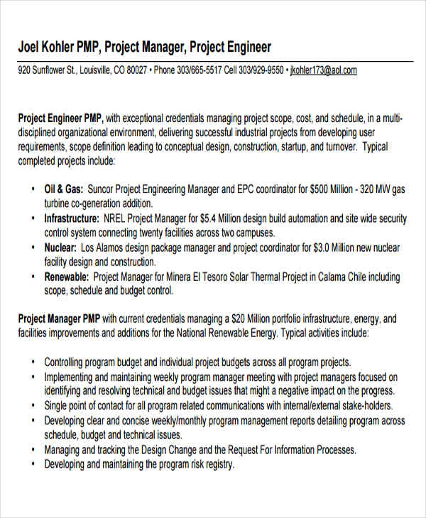 38+ Manager Resume Templates - PDF, DOC