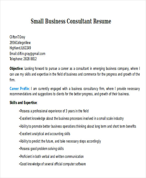 30+ Business Resume Templates - PDF, DOC