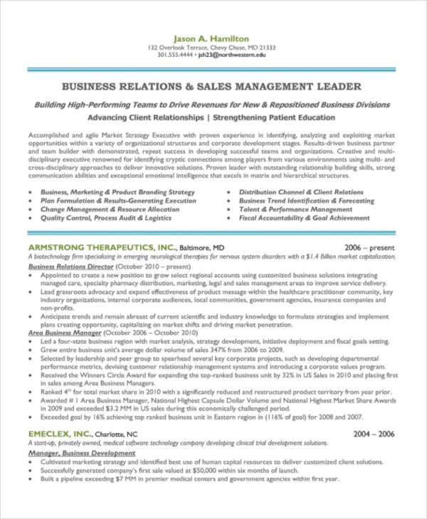 Manager Resume sample Template - 48+ Free Word, PDF Documents Download