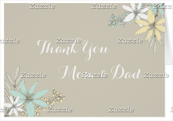 Thank You Card For Parents