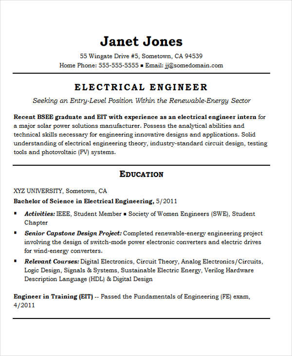 25 Best Engineering Resume Templates PDF DOC