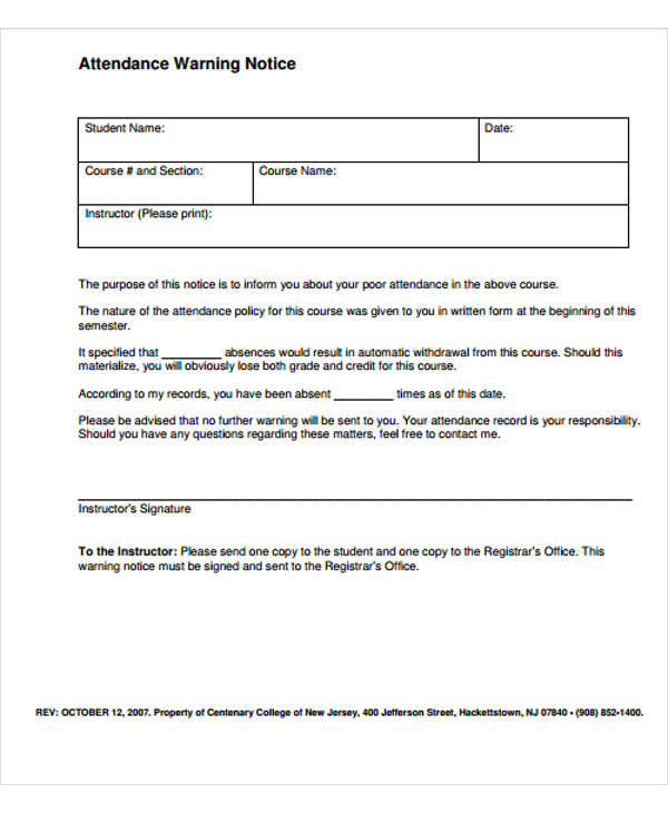 30+ Warning Letter Templates