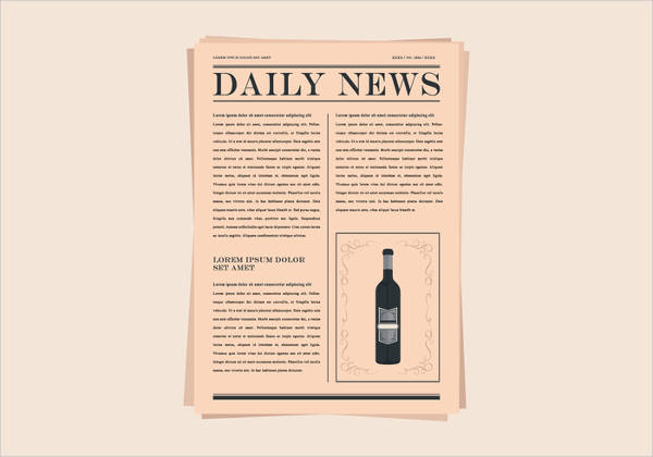 42+ Printable Newspaper Templates