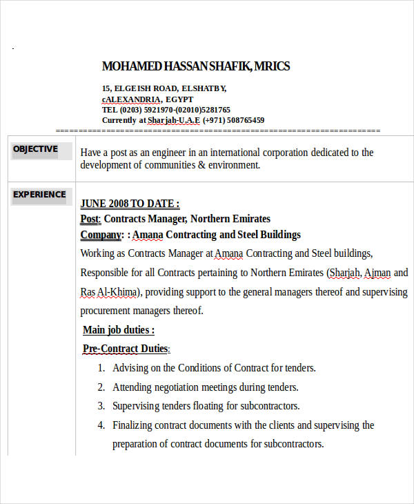 17+ Free Work Resume Templates - PDF, DOC
