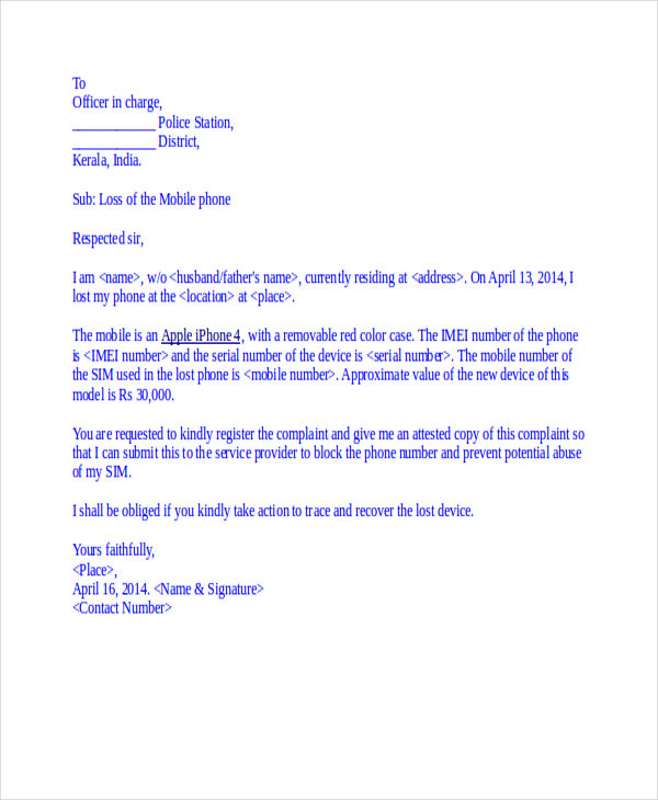 34+ Complaint Letter Templates - Word, Google Docs, Apple Pages