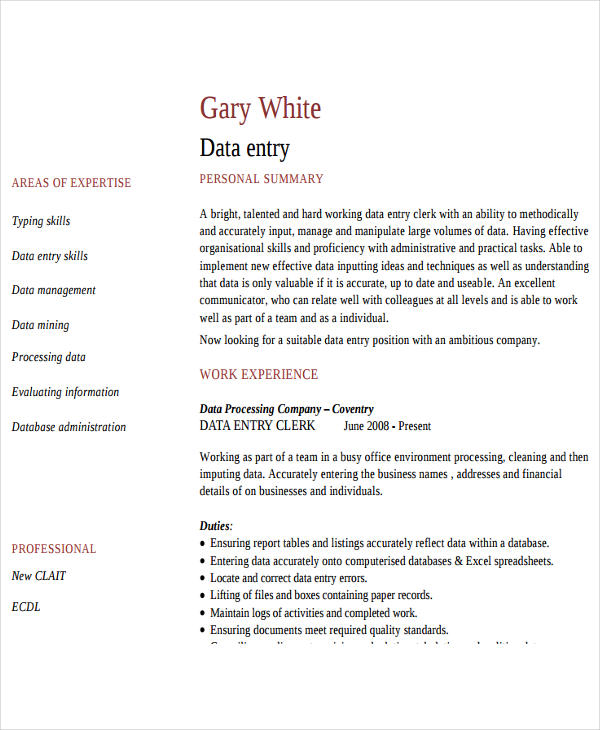 26+ Free Work Resume Templates - Free Word, PDF Documents Download ...