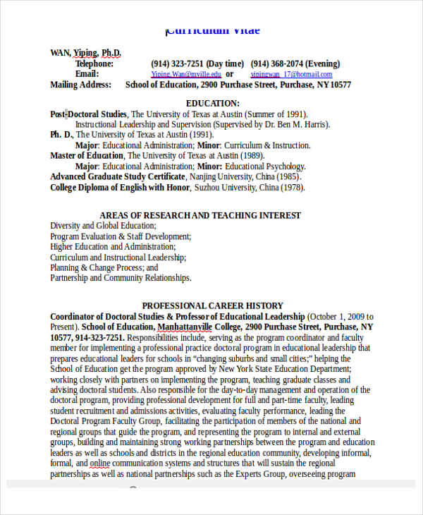 14+ Education Resume Templates in Word