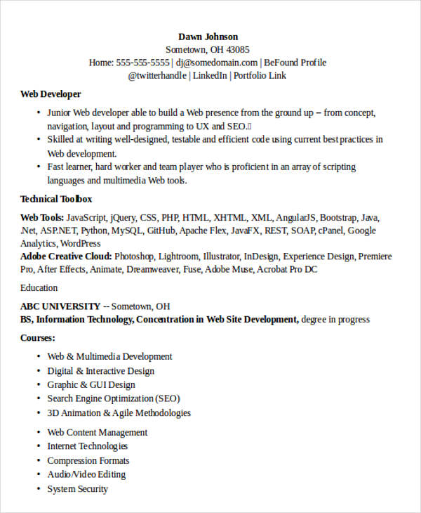 35+ IT Resume Templates in Word