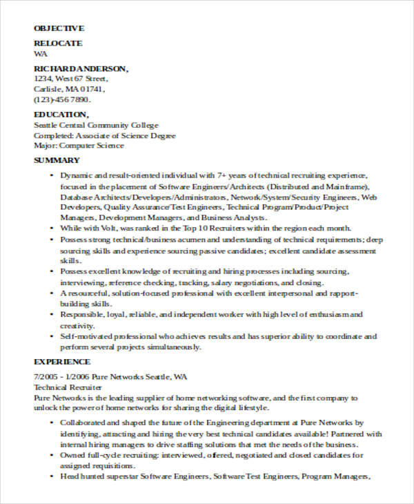 35+ IT Resume Templates in Word