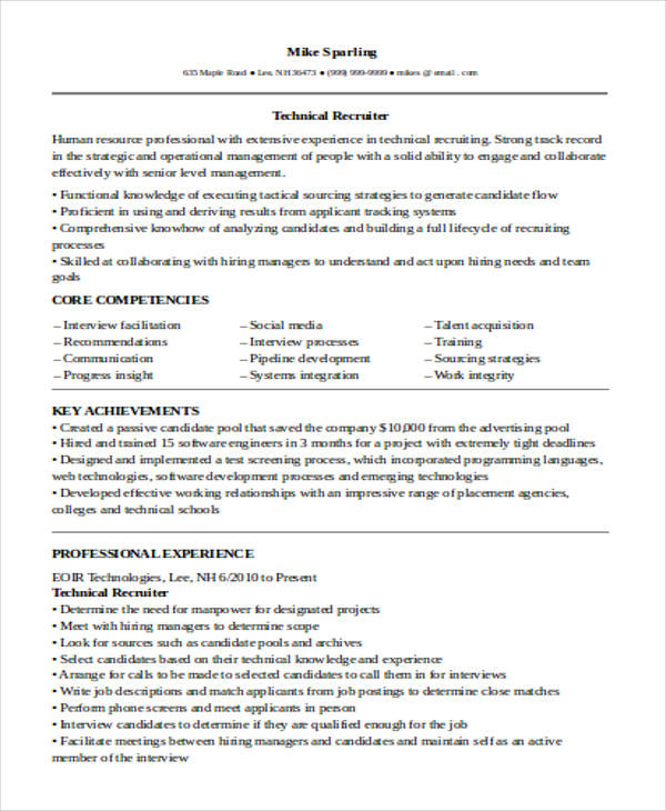 35+ IT Resume Templates in Word