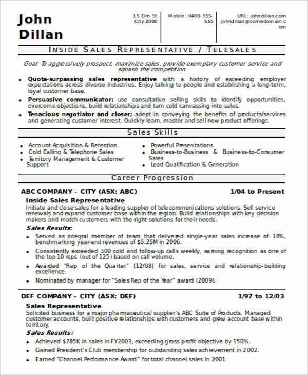 30 Printable Sales Resume Templates PDF DOC