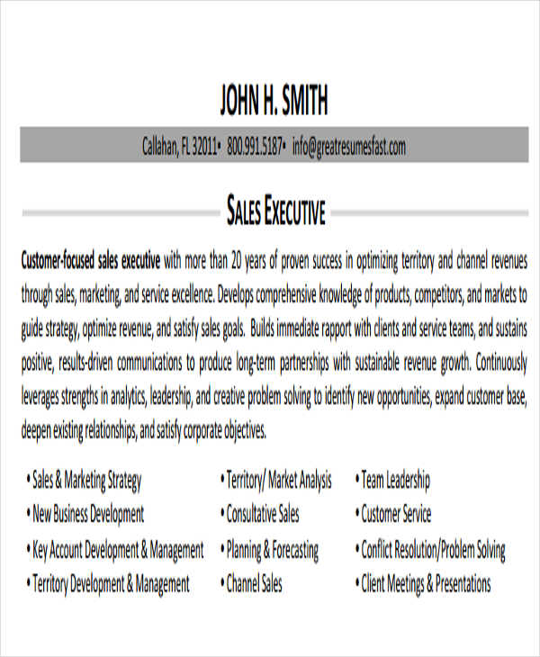 18+ Sales Resume Templates in PDF