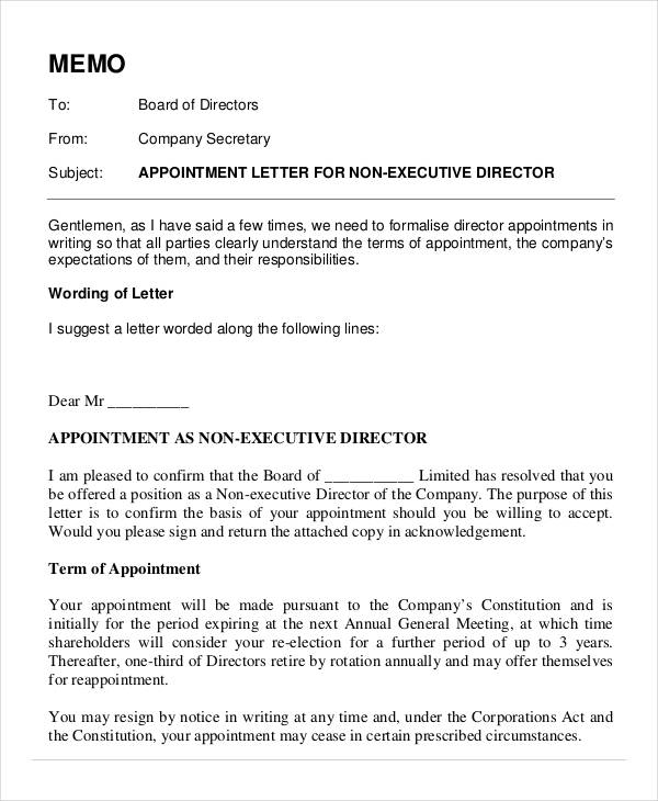 36+ Appointment Letters - Word, PDF Documents Download